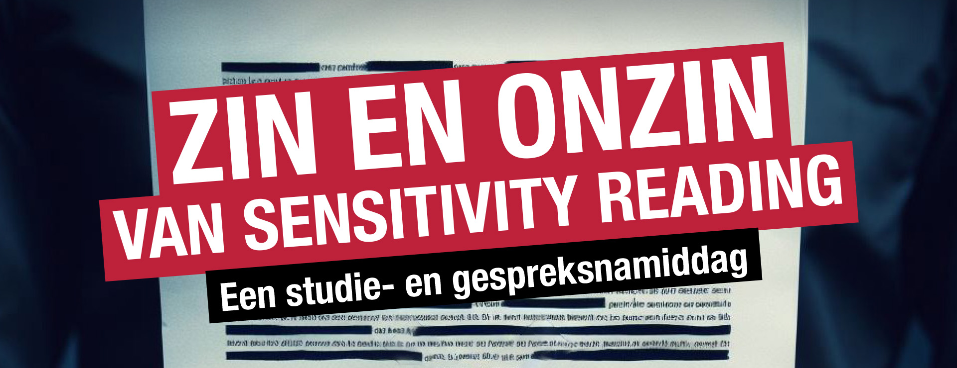 Zin en onzin van sensitivity reading. Een interactieve studie- en ...